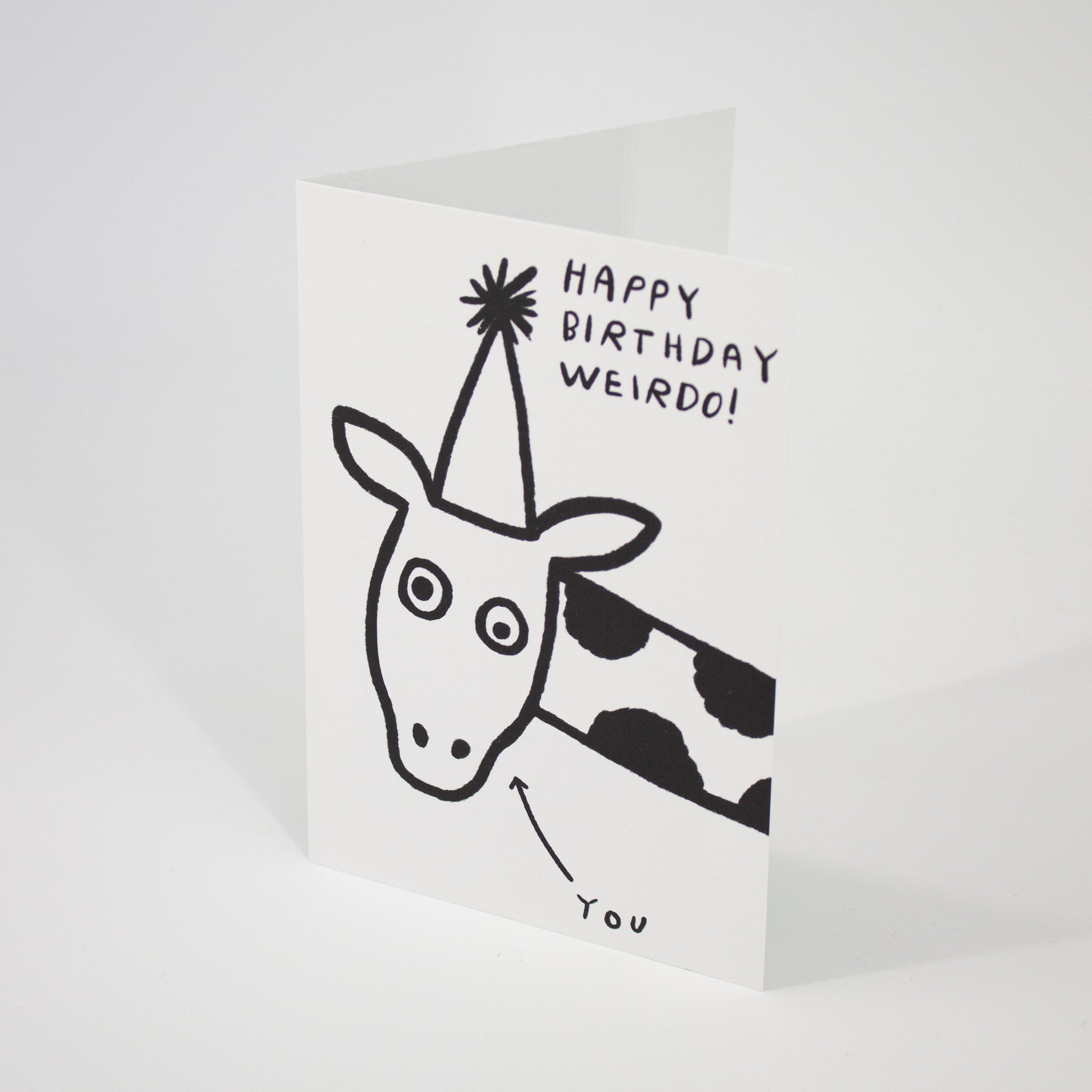 Funny Birthday Card | Happy Birthday Weirdo | Quirky Design